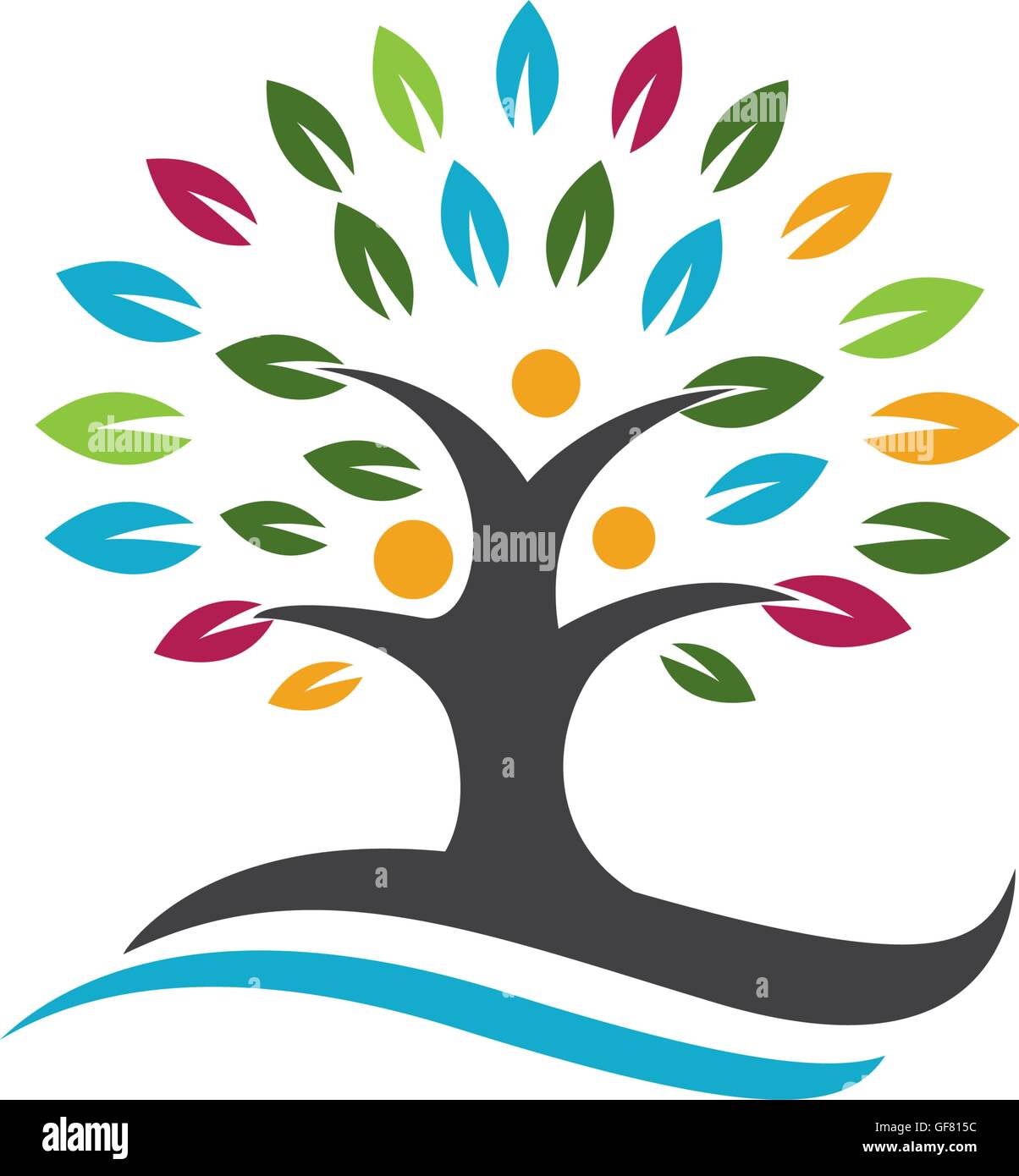 Eco Tree Logo Template Stock Vector Image & Art - Alamy