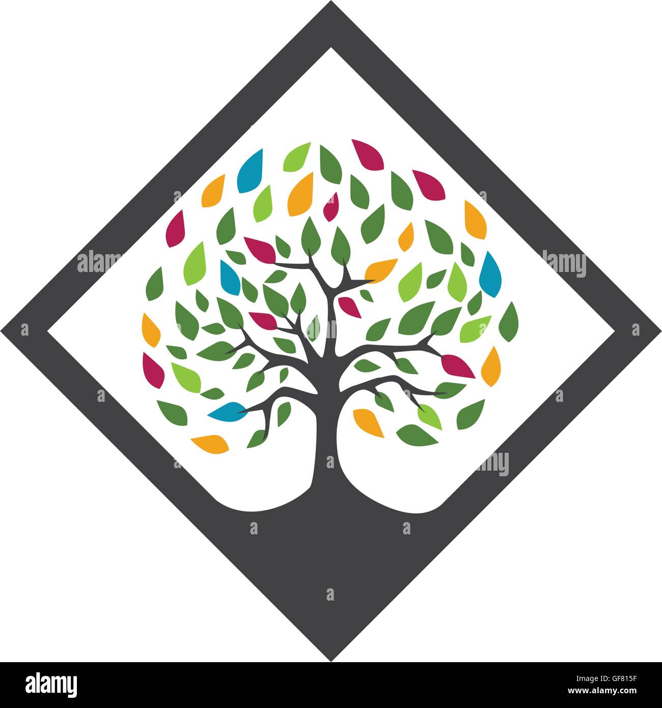 Eco Tree Logo Template Stock Vector Image & Art - Alamy
