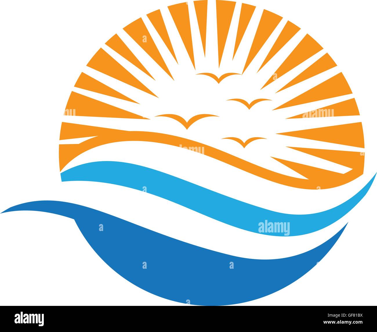 Water wave Logo Template Stock Vector Image & Art - Alamy