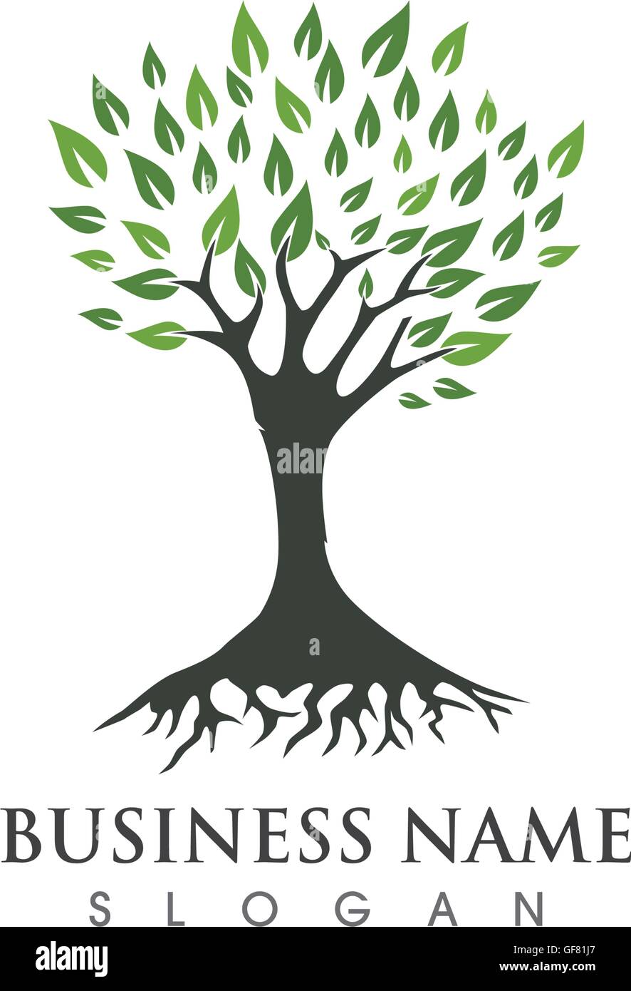 Eco Tree Logo Template Stock Vector Image & Art - Alamy