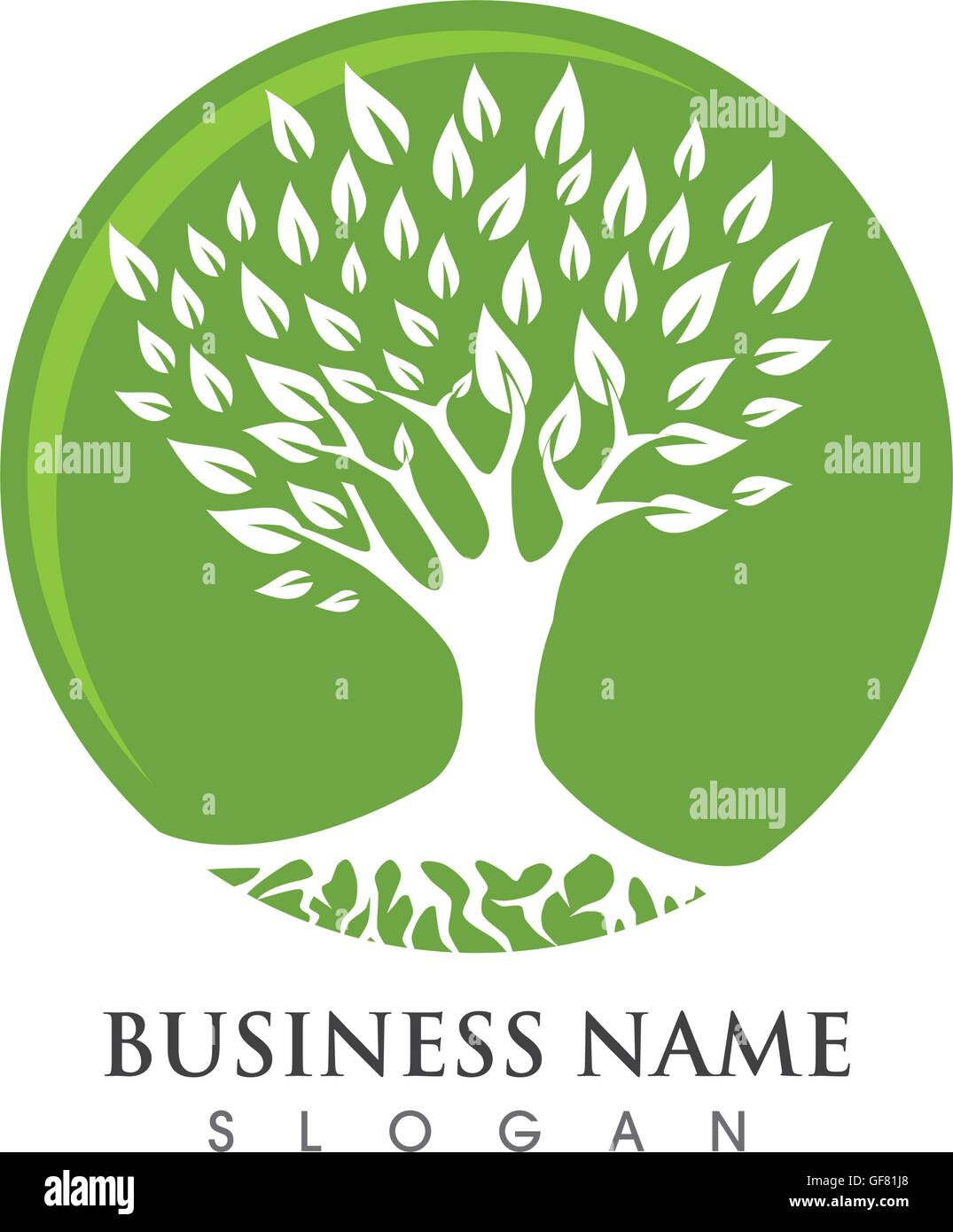 Eco Tree Logo Template Stock Vector Image & Art - Alamy