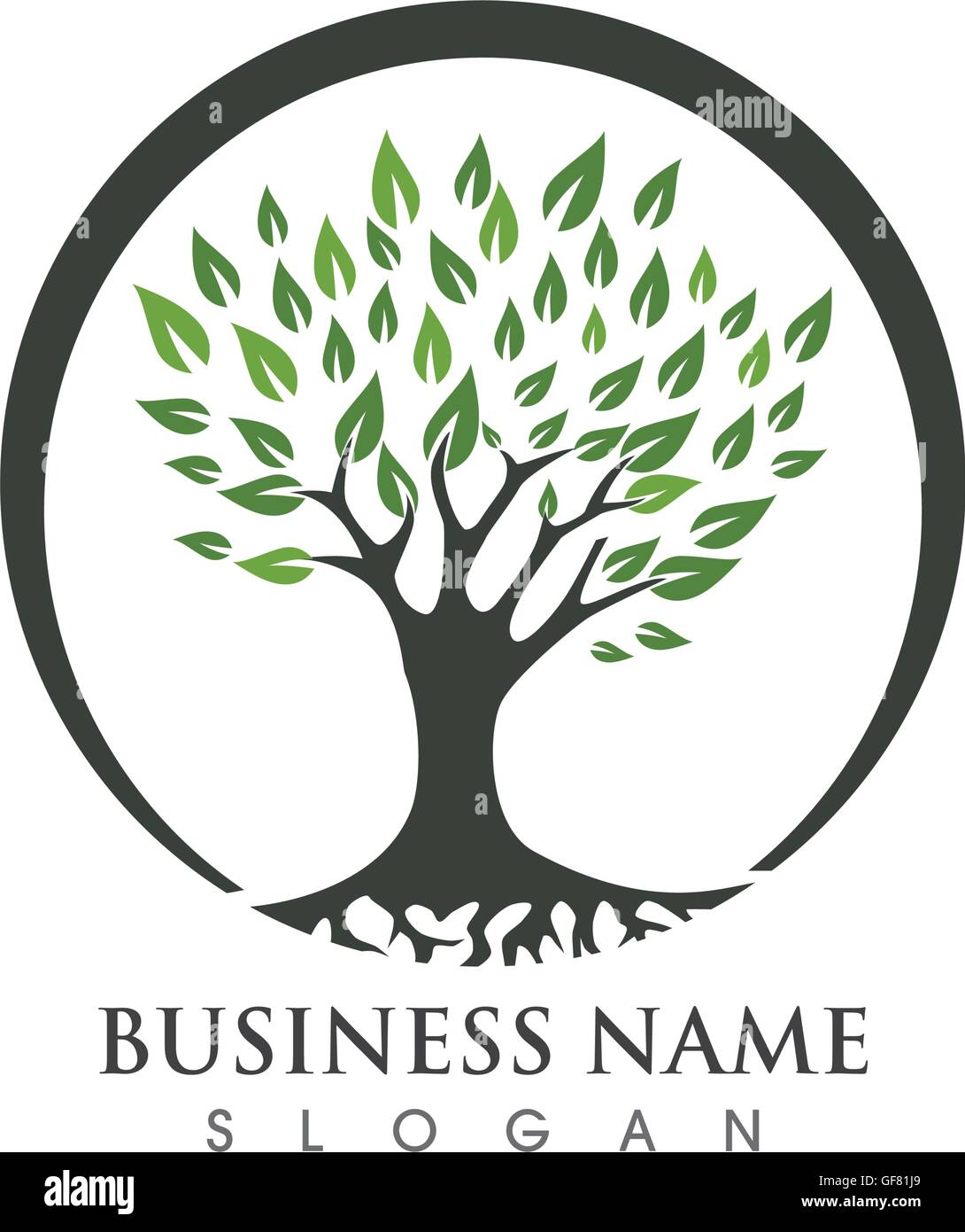 Eco Tree Logo Template Stock Vector Image & Art - Alamy