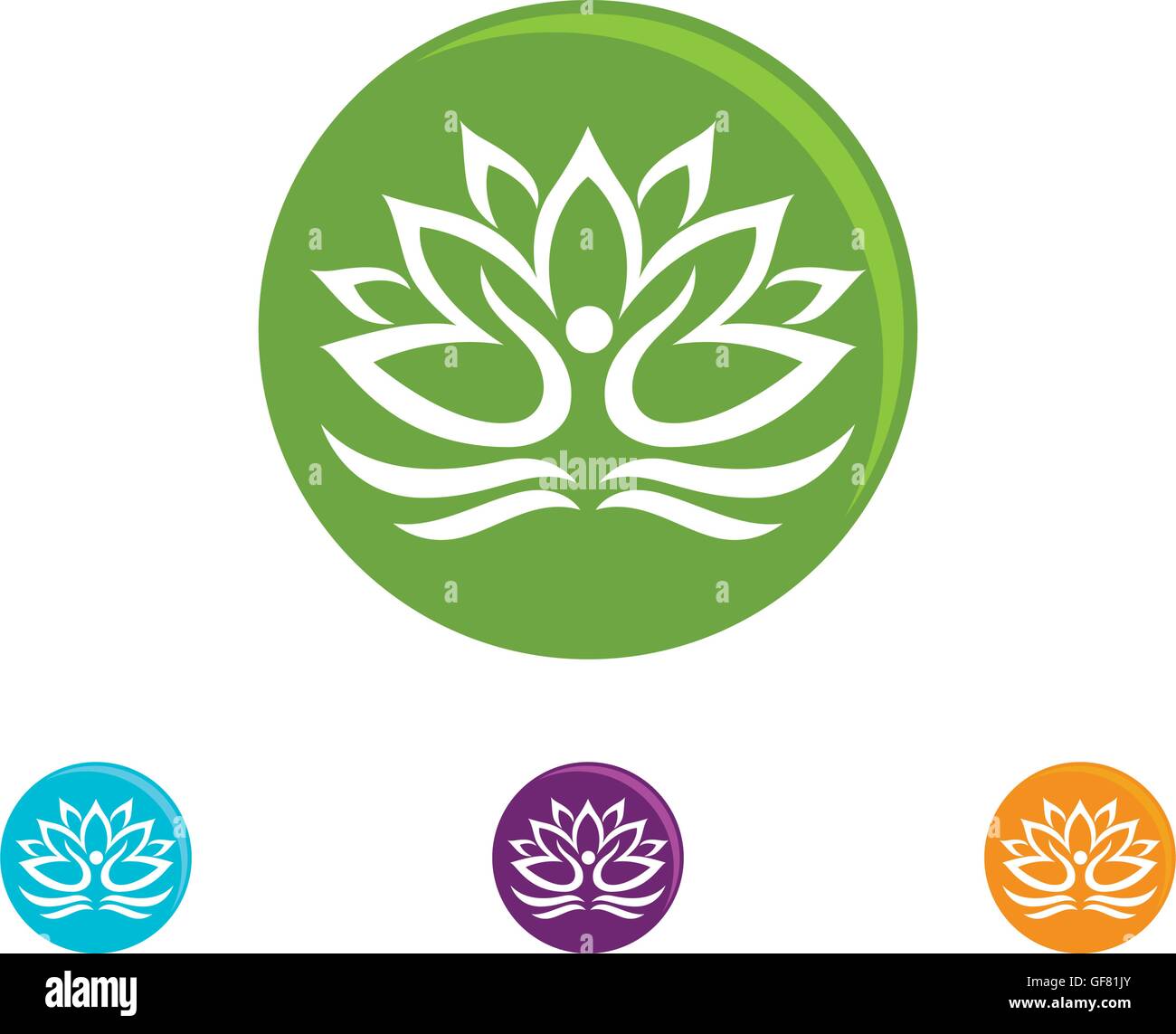 Beauty Lotus Logo Template Stock Vector Image & Art - Alamy