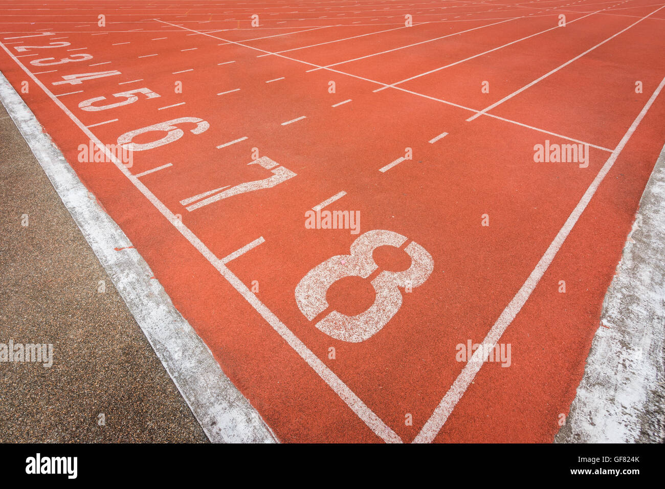 Start running track in stadium or sport park Stock Photo - Alamy