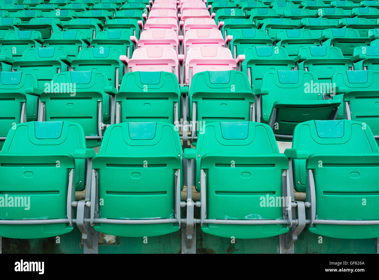 A group of empty seat or chair in stadium , theater or conxert Stock ...