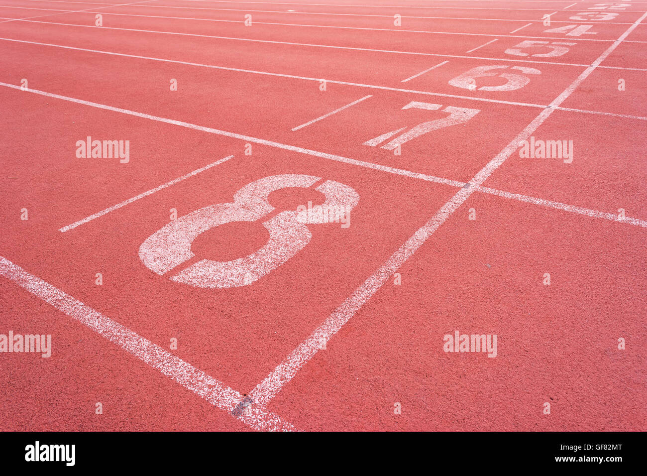 Start running track in stadium or sport area Stock Photo - Alamy