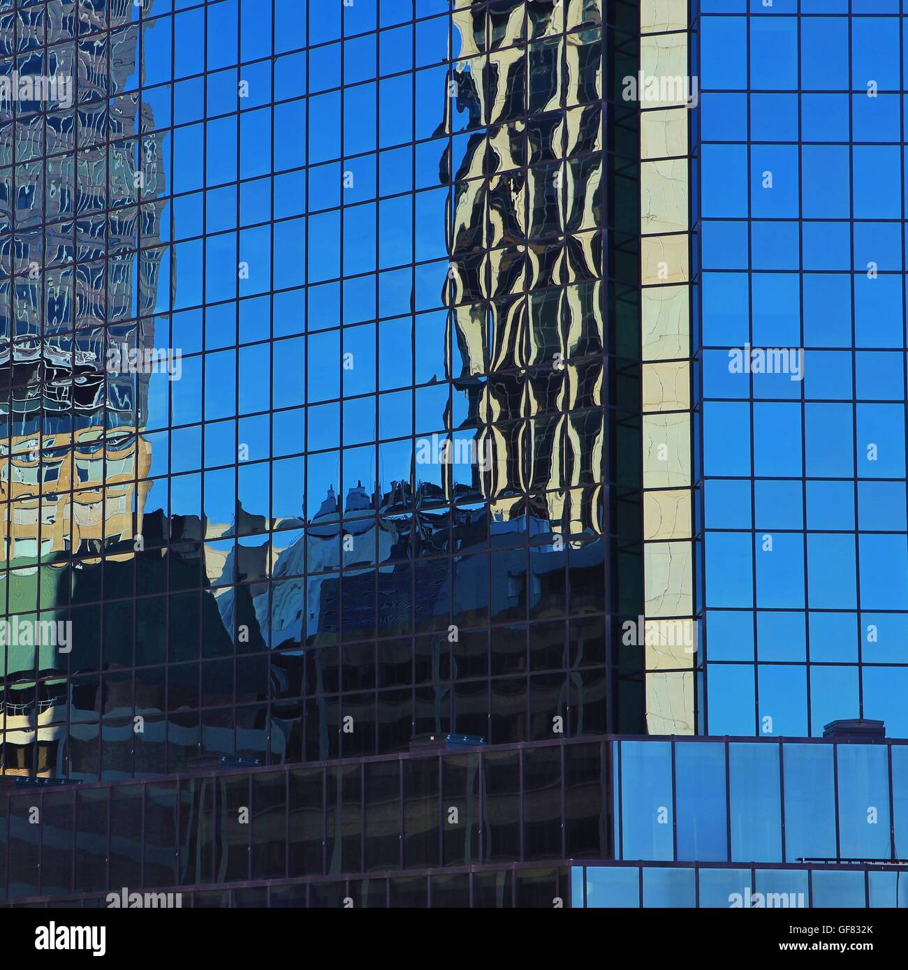 Architectural detail. Glass facade of a skyscraper in Sydney Stock ...