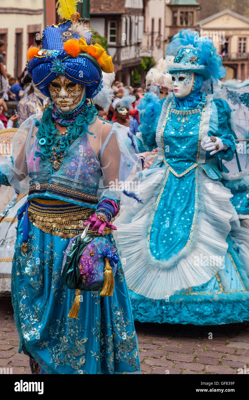 Venice Parade in Riquewihr village Stock Photo - Alamy