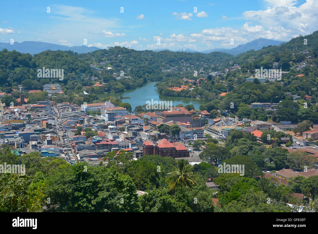 Panoramic View Of Kandy City, Sri Lanka Stock Photo - Alamy