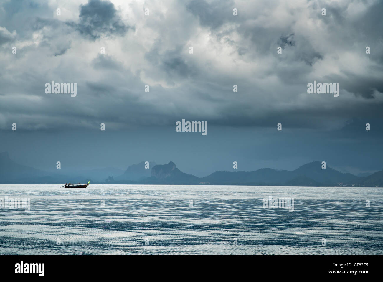 Storm coming small boat hi-res stock photography and images - Alamy