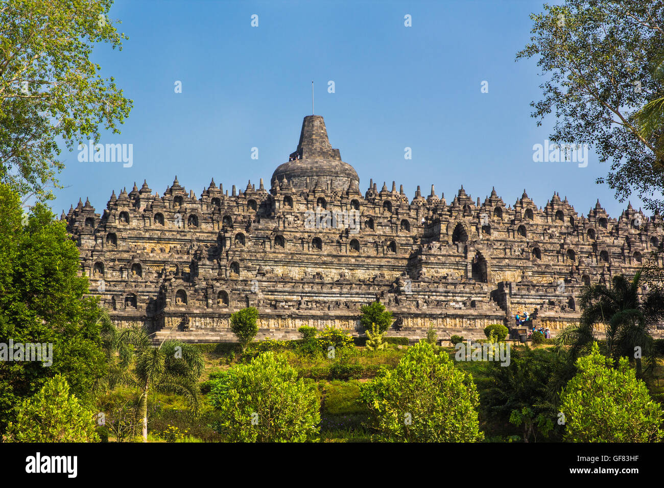 Borobudur Temple at day time, Yogyakarta, Java, Indonesia Stock Photo ...