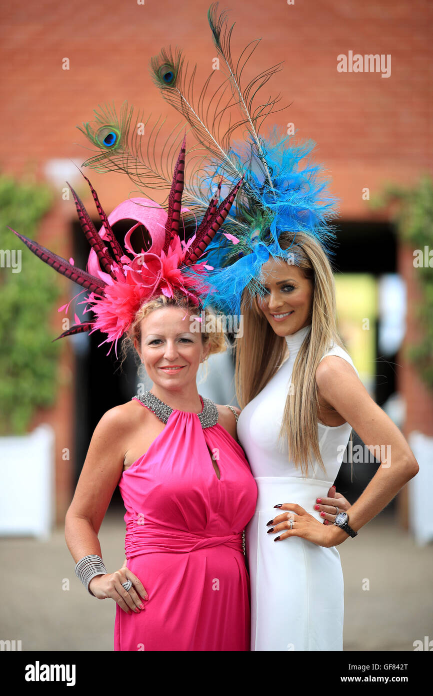 Female racegoers during day four of The Qatar Goodwood Festival, at ...