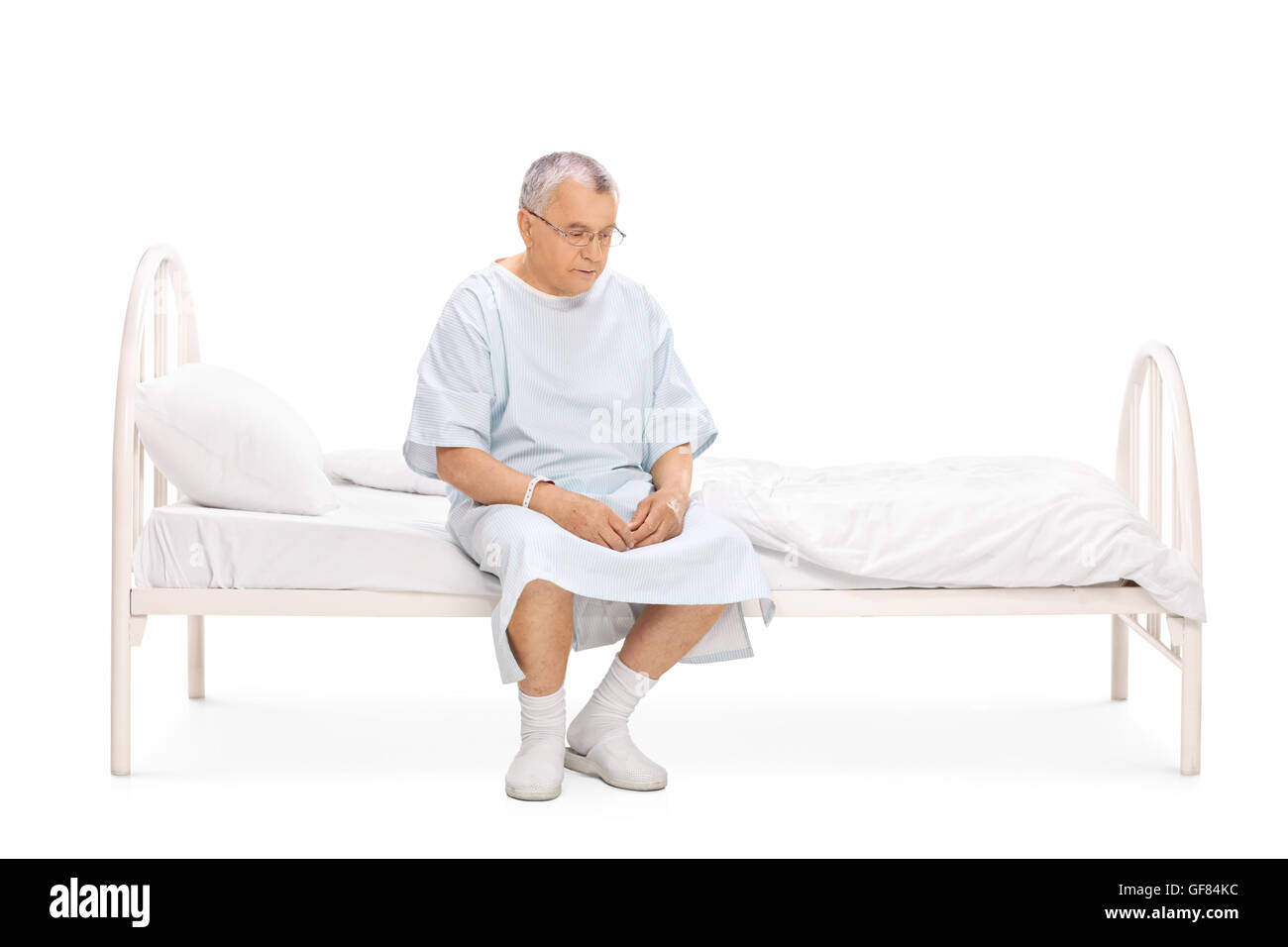 Sit hospital bed Cut Out Stock Images & Pictures - Alamy