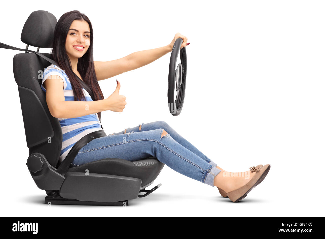 Woman giving up seat transport hi-res stock photography and images - Alamy