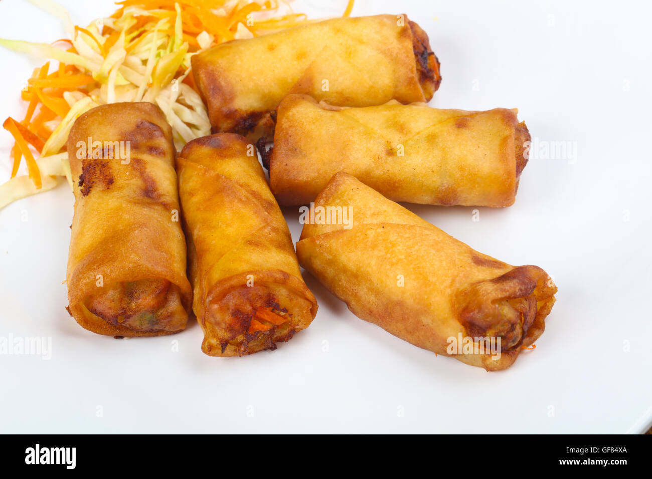 Spring rolls with prawn and vegetables Stock Photo - Alamy