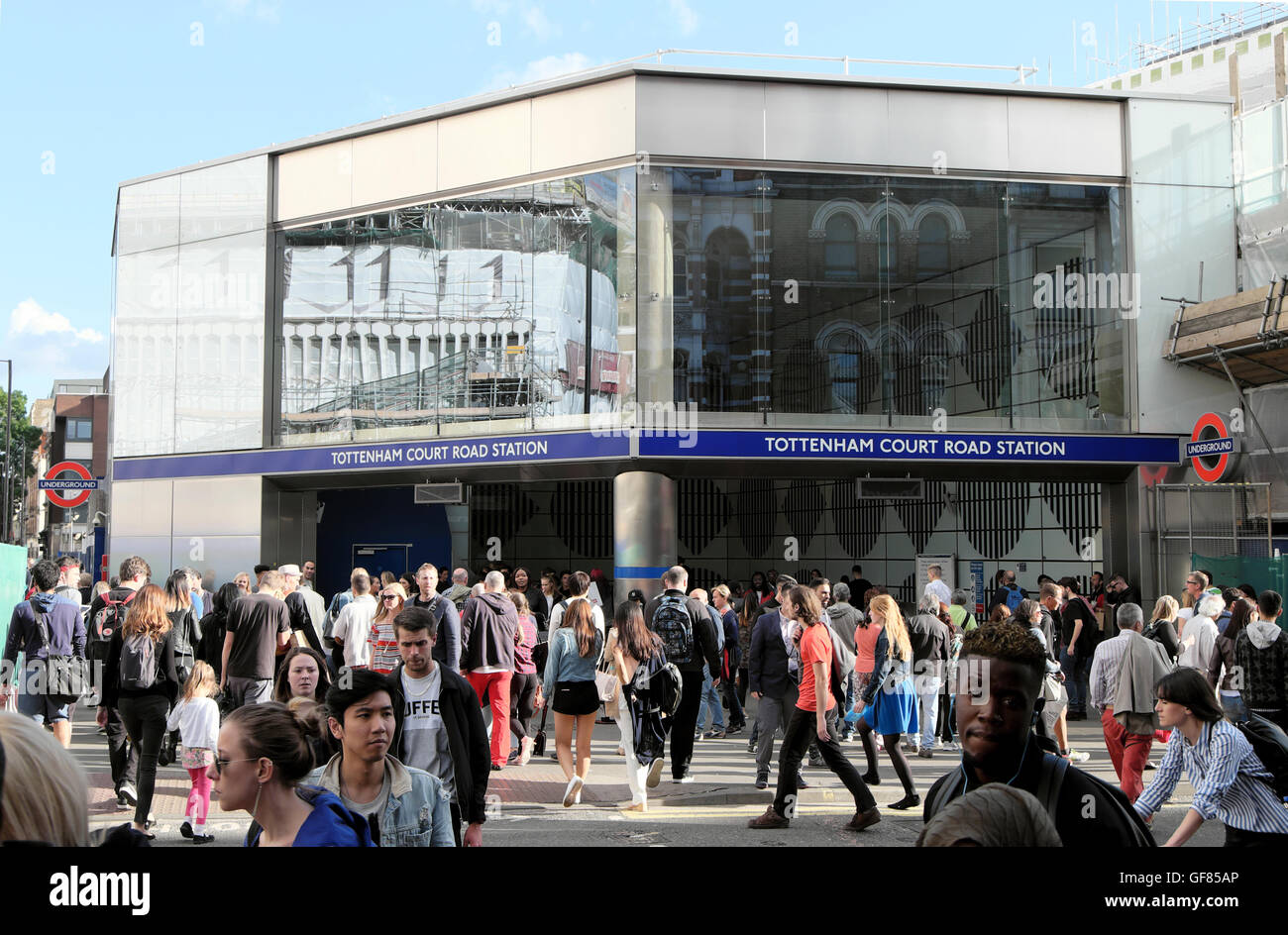 Tottenham Court Road Station Entrance High Resolution Stock Photography ...