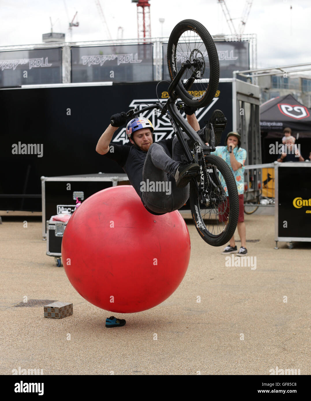 Scottish trials cyclist Danny Macaskill displays his skills at a Drop ...