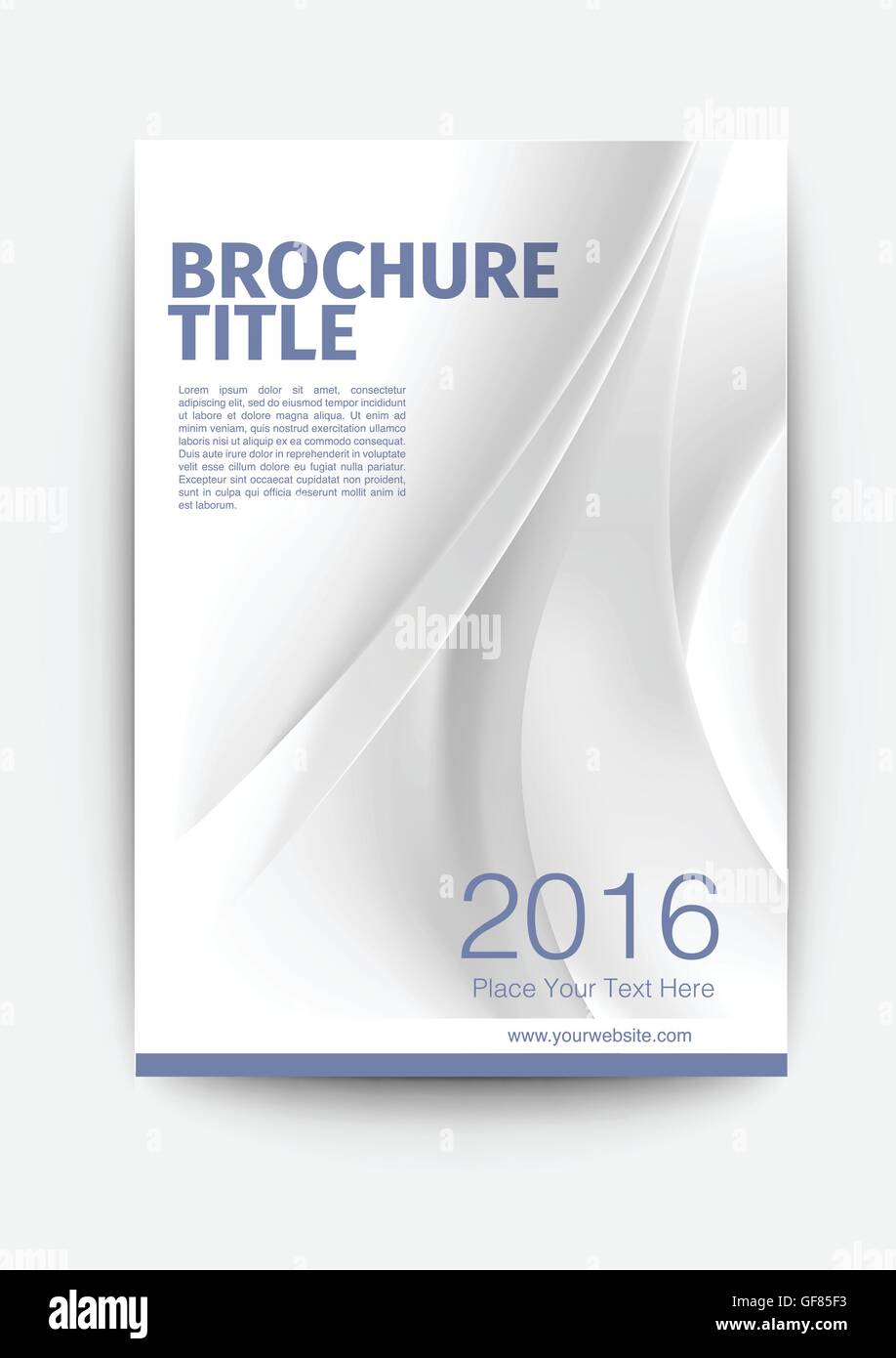 grey brochure cover template report annual Stock Vector Image & Art - Alamy