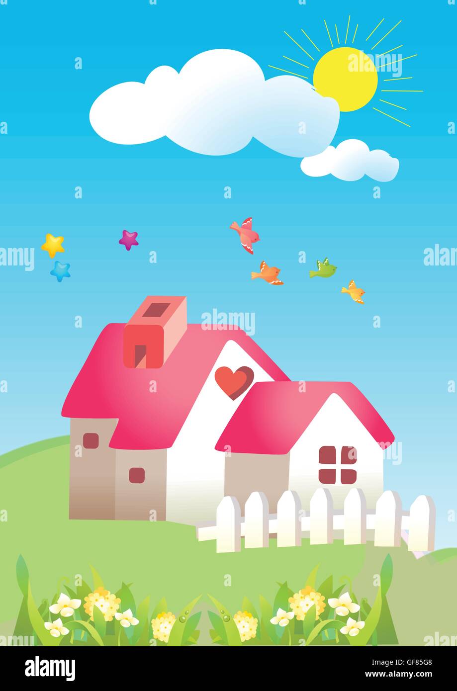 Kids garden cartoon vector Stock Vector Image & Art - Alamy