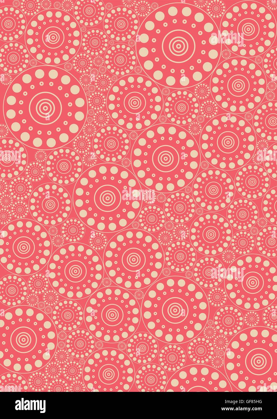pink background of circles pattern texture Stock Vector Image & Art - Alamy