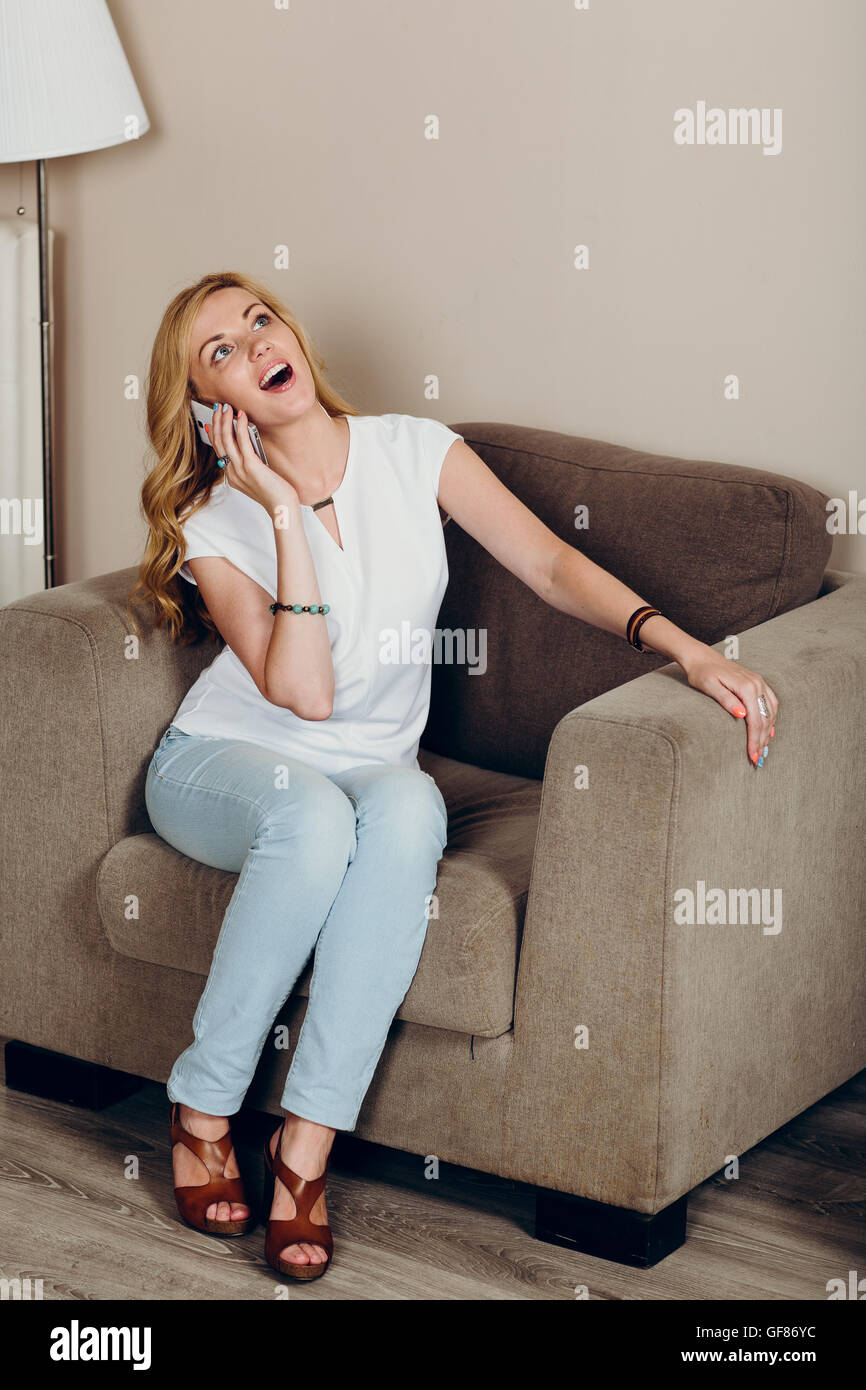 Portrait smart positive girl hi-res stock photography and images - Alamy