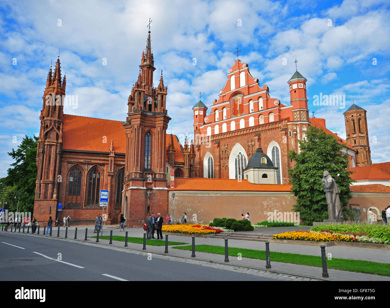 Gothic church in Vilnius, Lithuania Stock Photo - Alamy