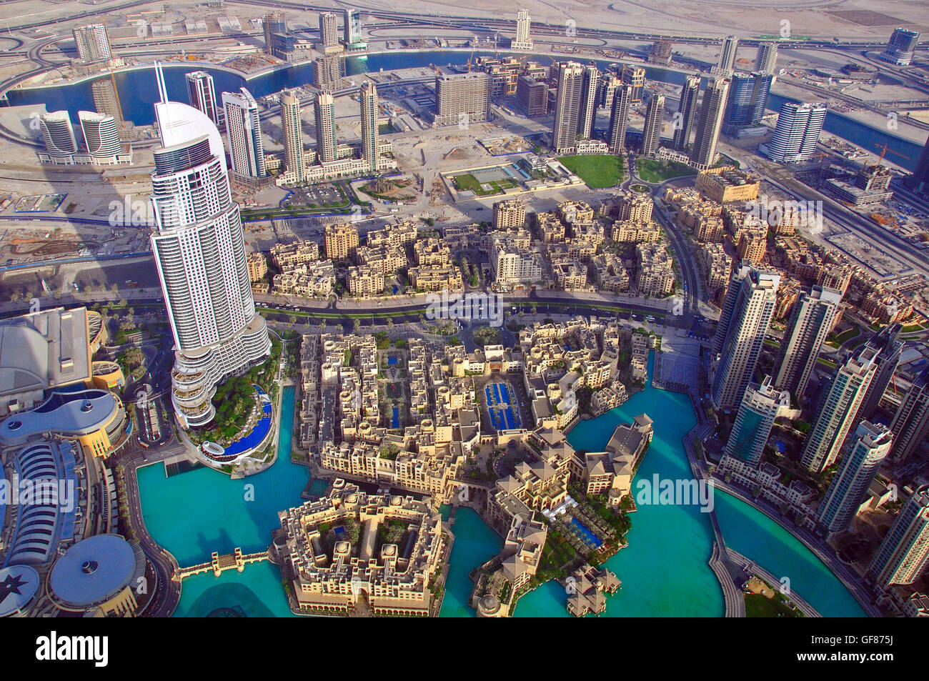 Aerial View Of Dubai Desert High Resolution Stock Photography and ...