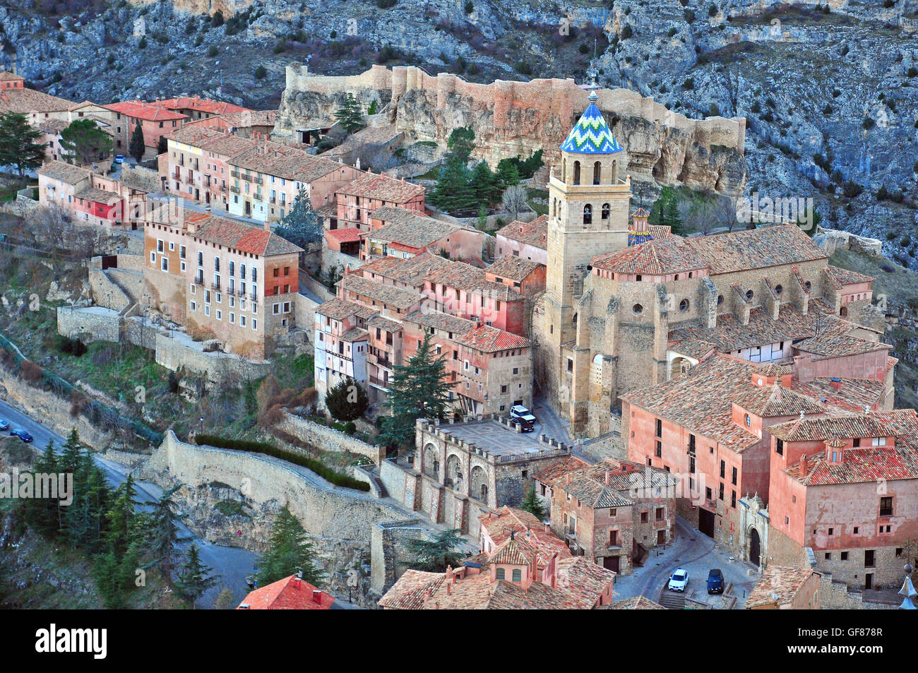 Town view historical mountain hi-res stock photography and images - Alamy