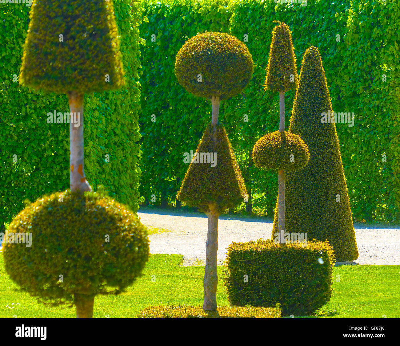 Topiary Belvedere Castle Vienna,Austria Stock Photo - Alamy