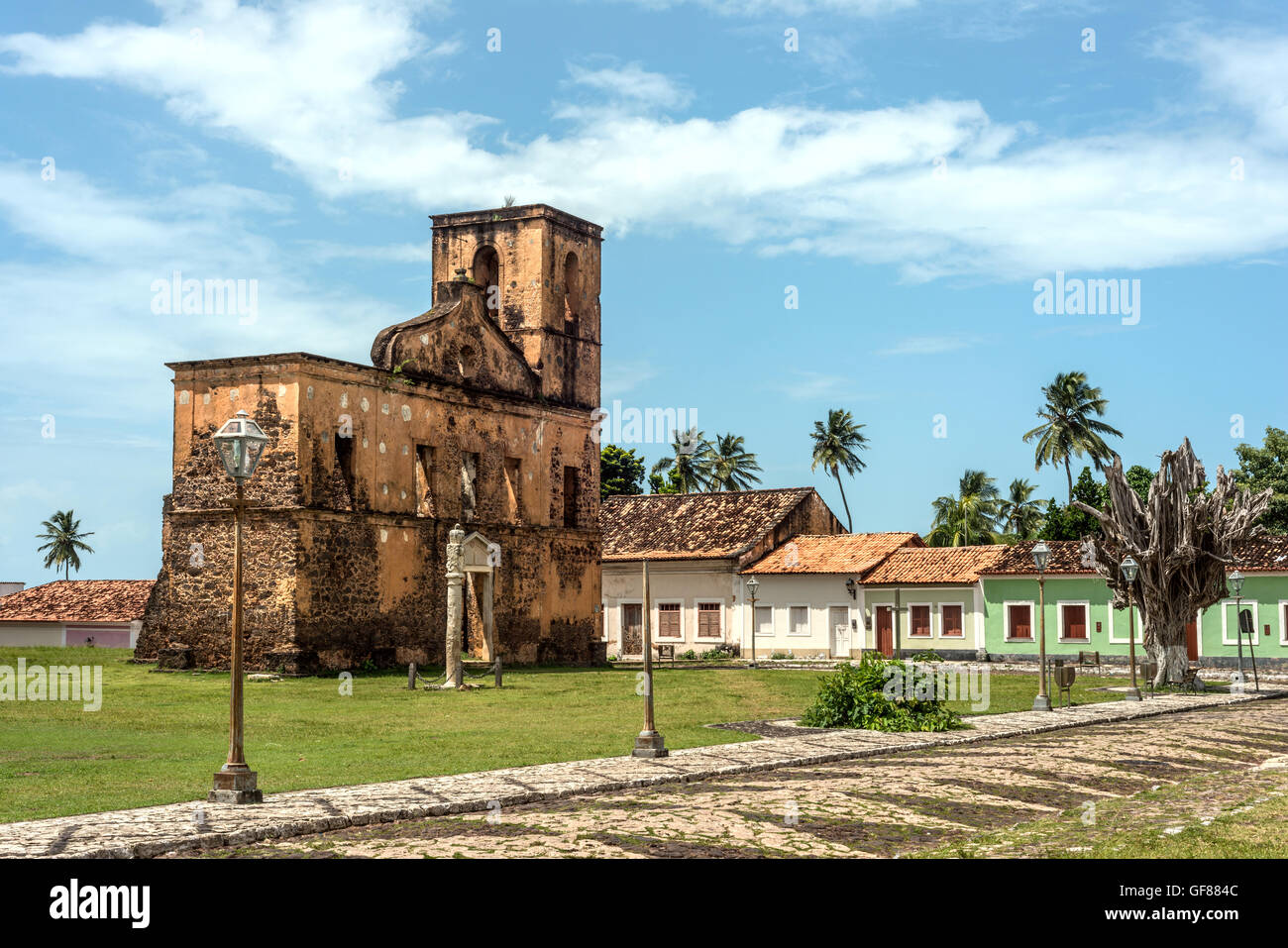 iconic views of Brazil: Matriz Church ruins in the historic city of ...
