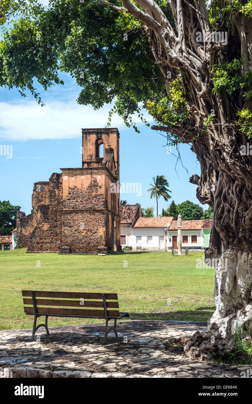 Iconic views of Brazil: Matriz Church ruins in the historic city of ...