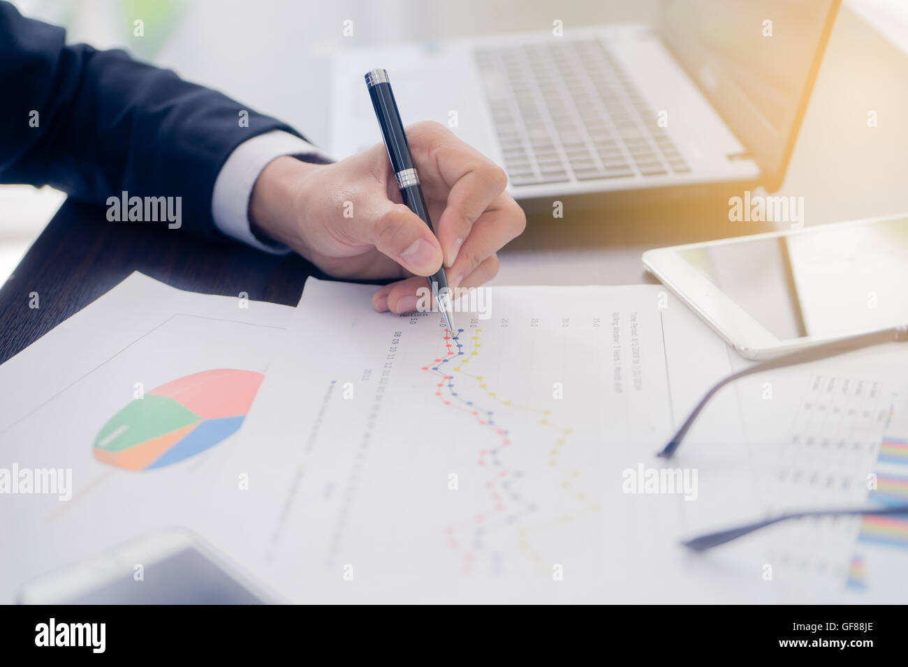 Businessman Planning Startup Business Concept Stock Photo - Alamy