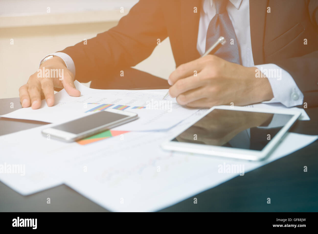 Businessman Planning Startup Business Concept Stock Photo - Alamy