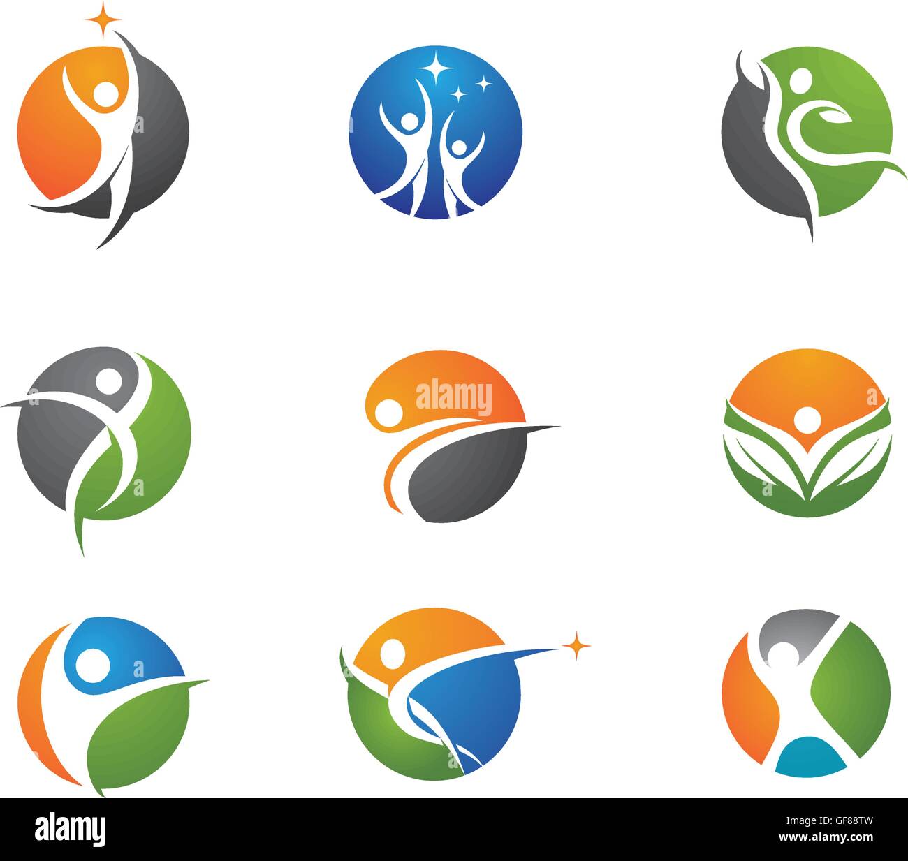 Health Logo Template Stock Vector Image & Art - Alamy