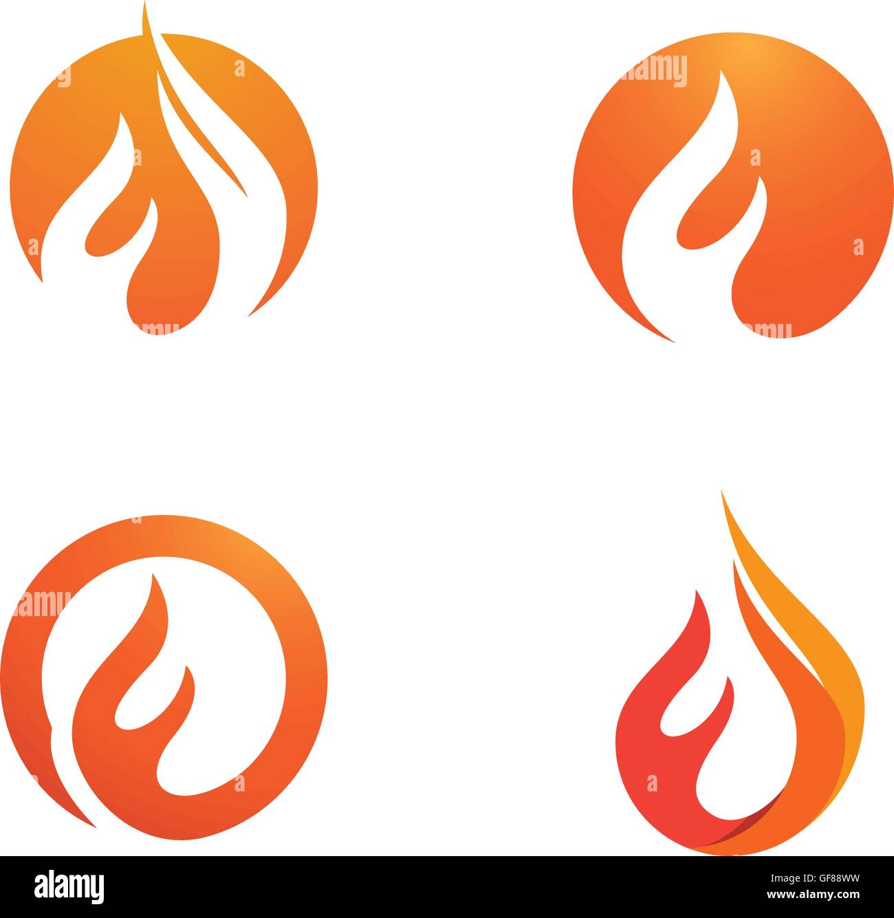 Fire flame Logo Template Stock Vector Image & Art - Alamy