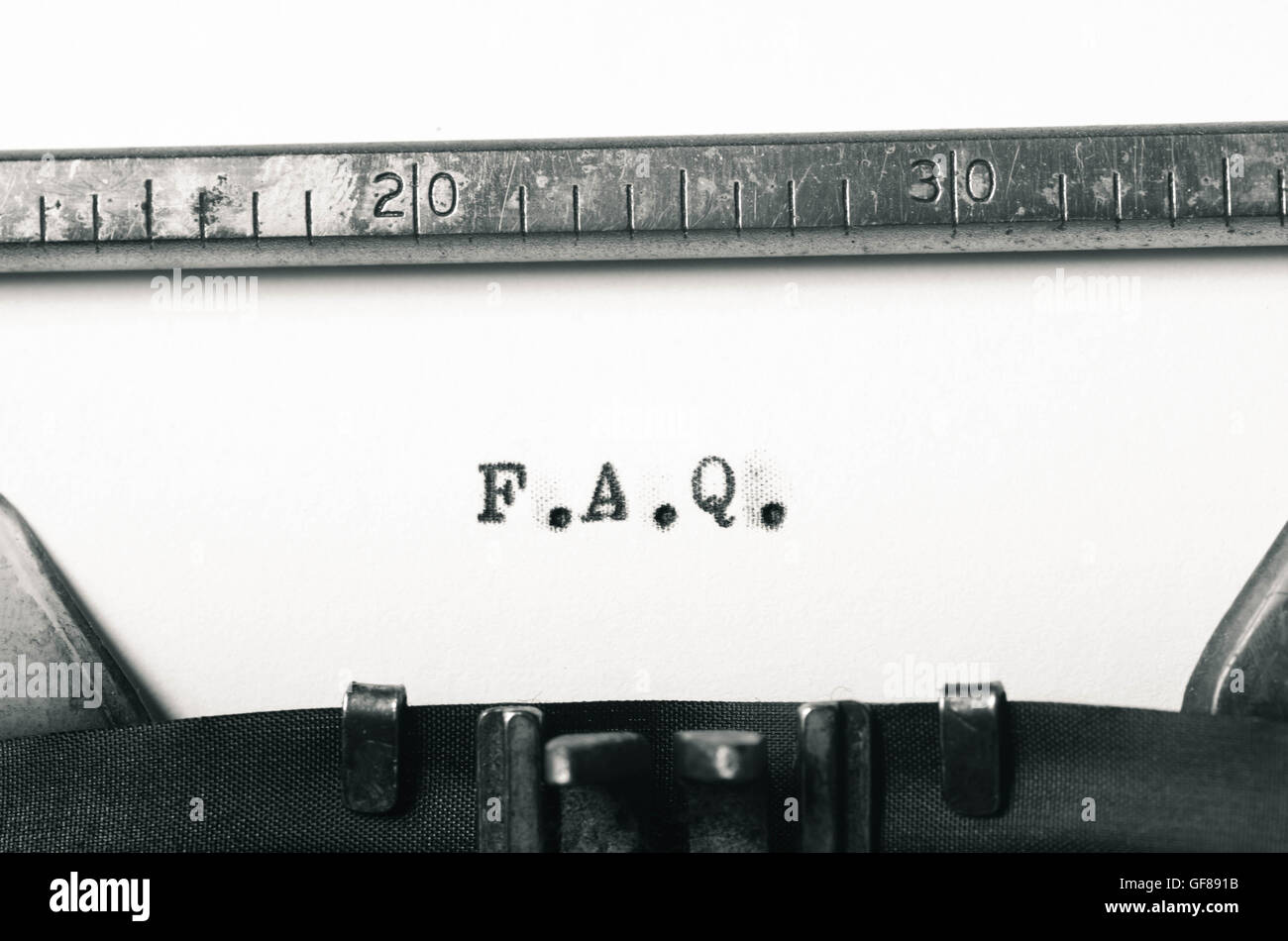 Faq font hi-res stock photography and images - Alamy