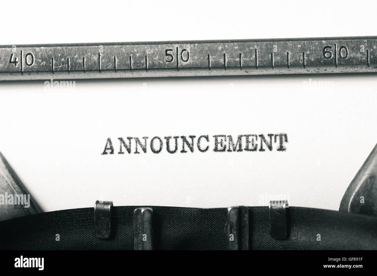 Old announcement hi-res stock photography and images - Alamy