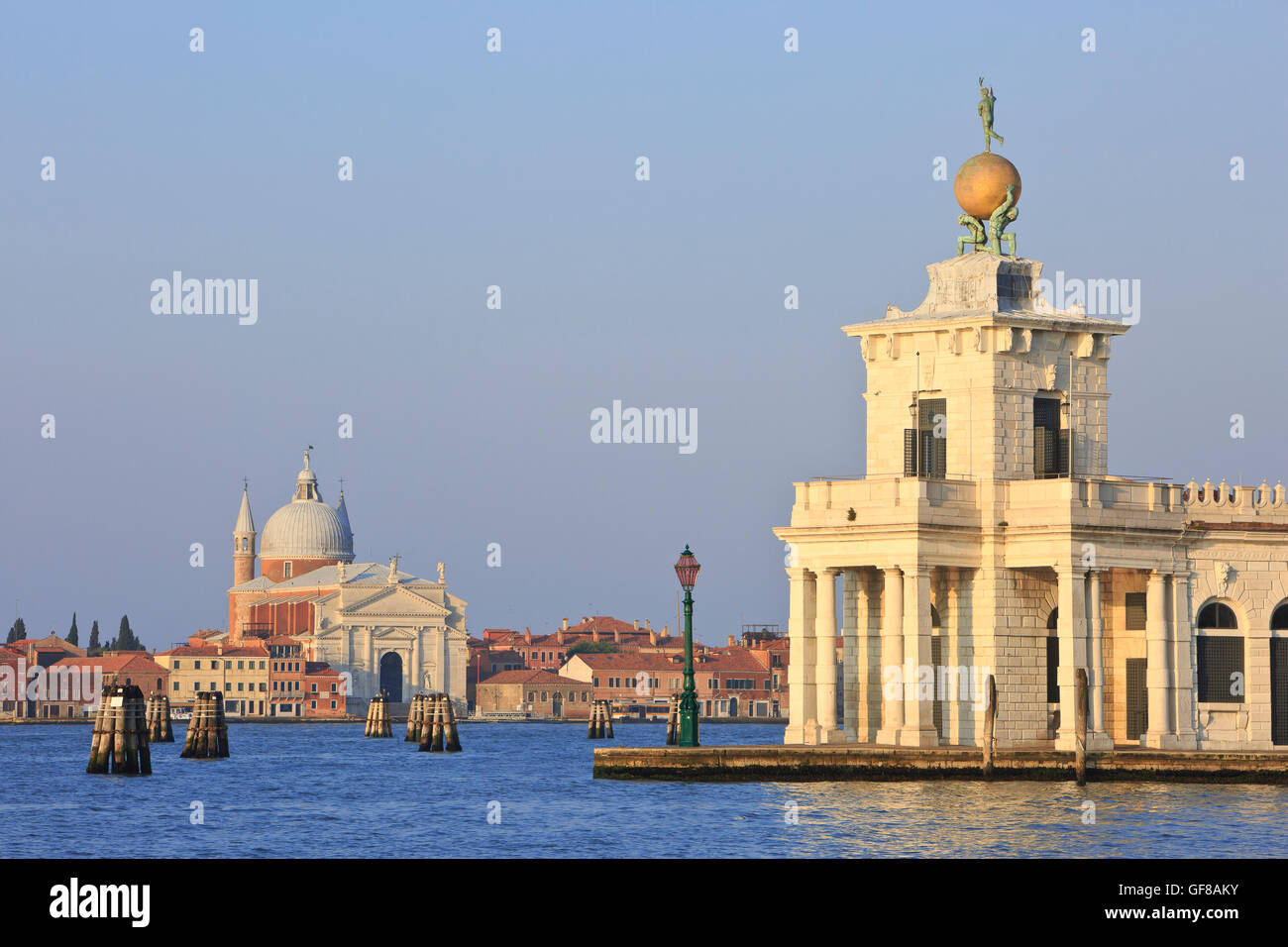 The old maritime customs house (1682) at Punta della Dogana and the ...
