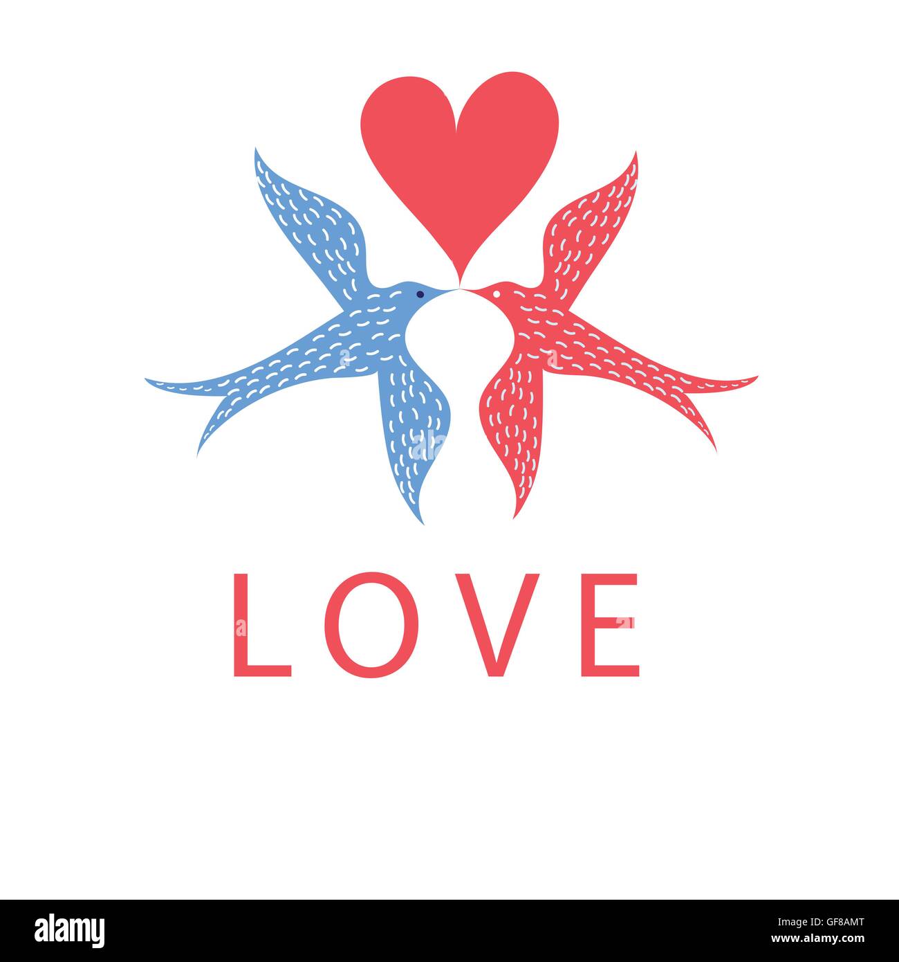 On wings summer love Cut Out Stock Images & Pictures - Alamy