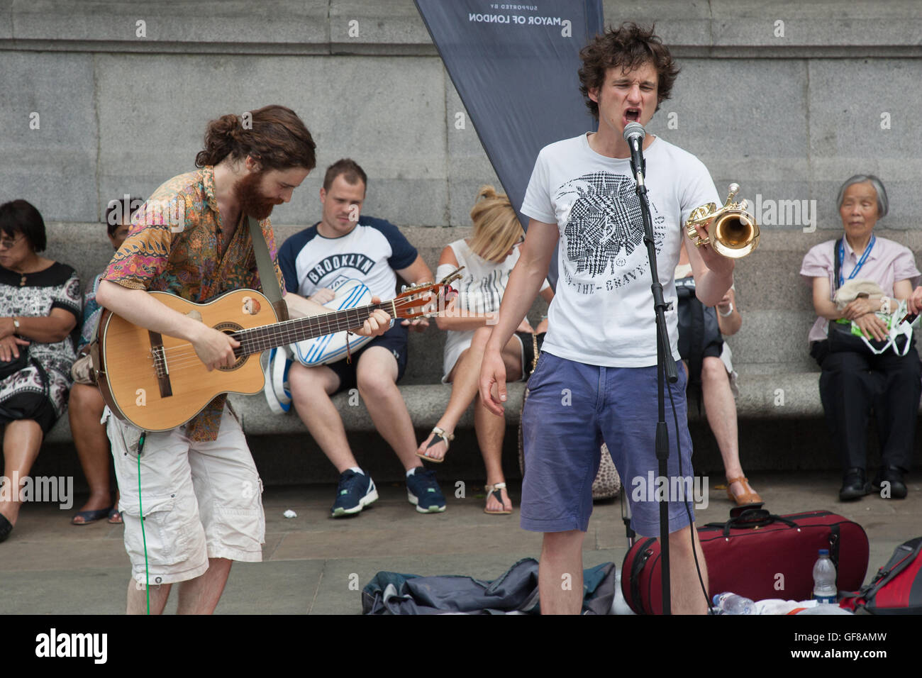 Happy people celebrating folk tradition hi-res stock photography and ...