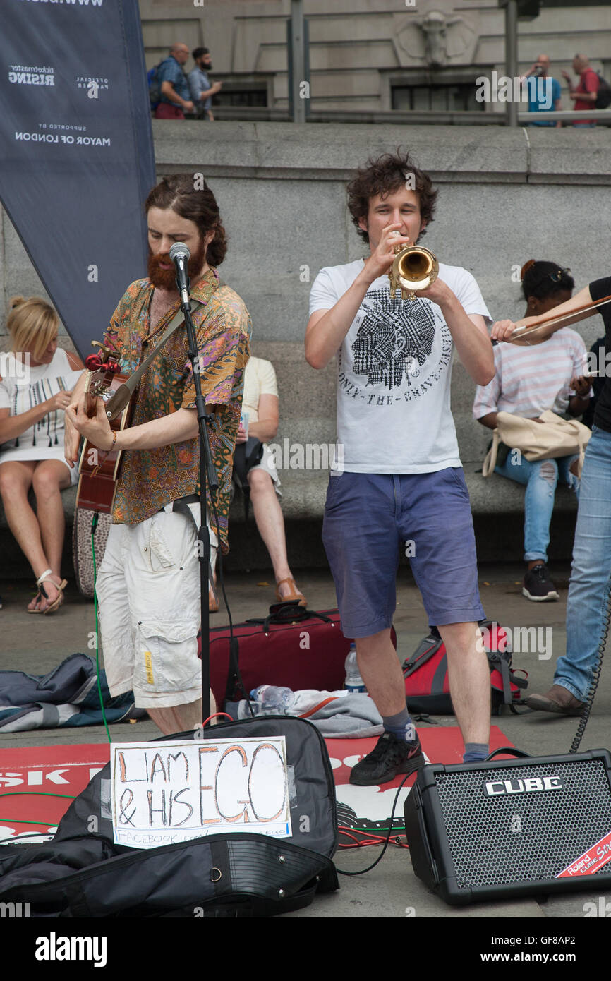 Busking Festival Trafalgar Square London England UK Europe Stock Photo ...