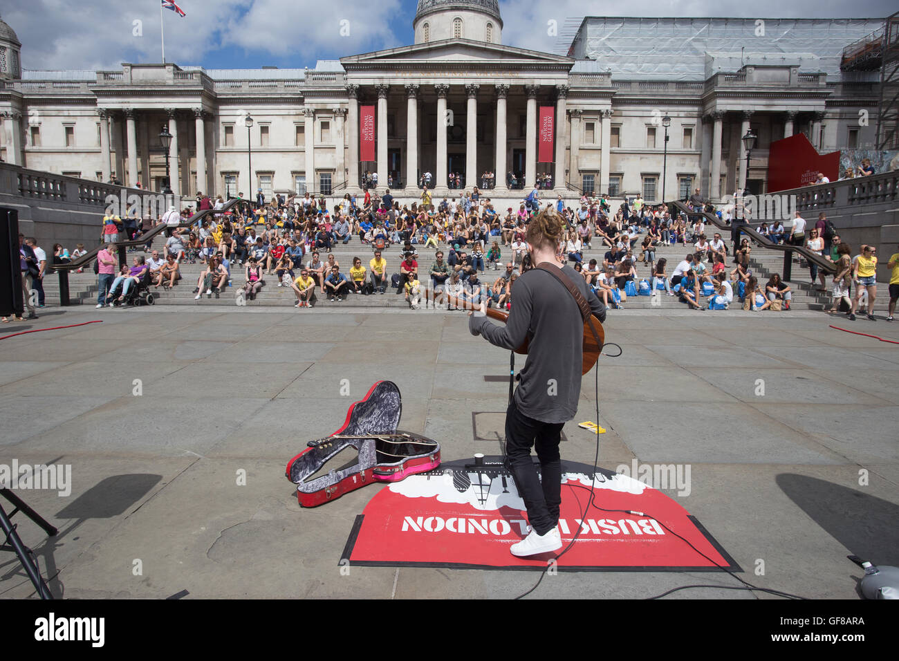 Busking Festival Trafalgar Square London England UK Europe Stock Photo ...