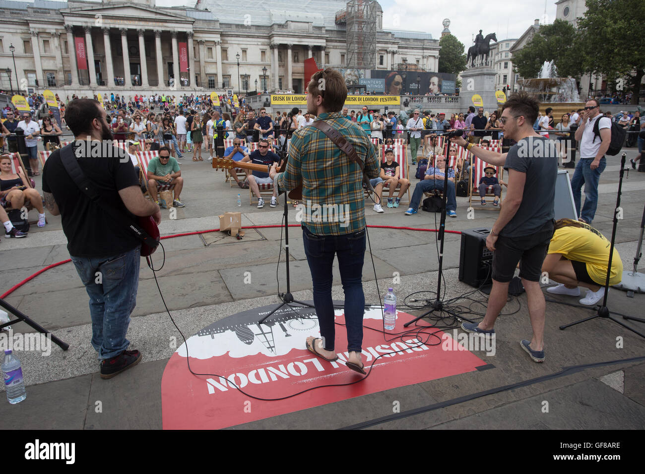 Busking Festival Trafalgar Square London England UK Europe Stock Photo ...