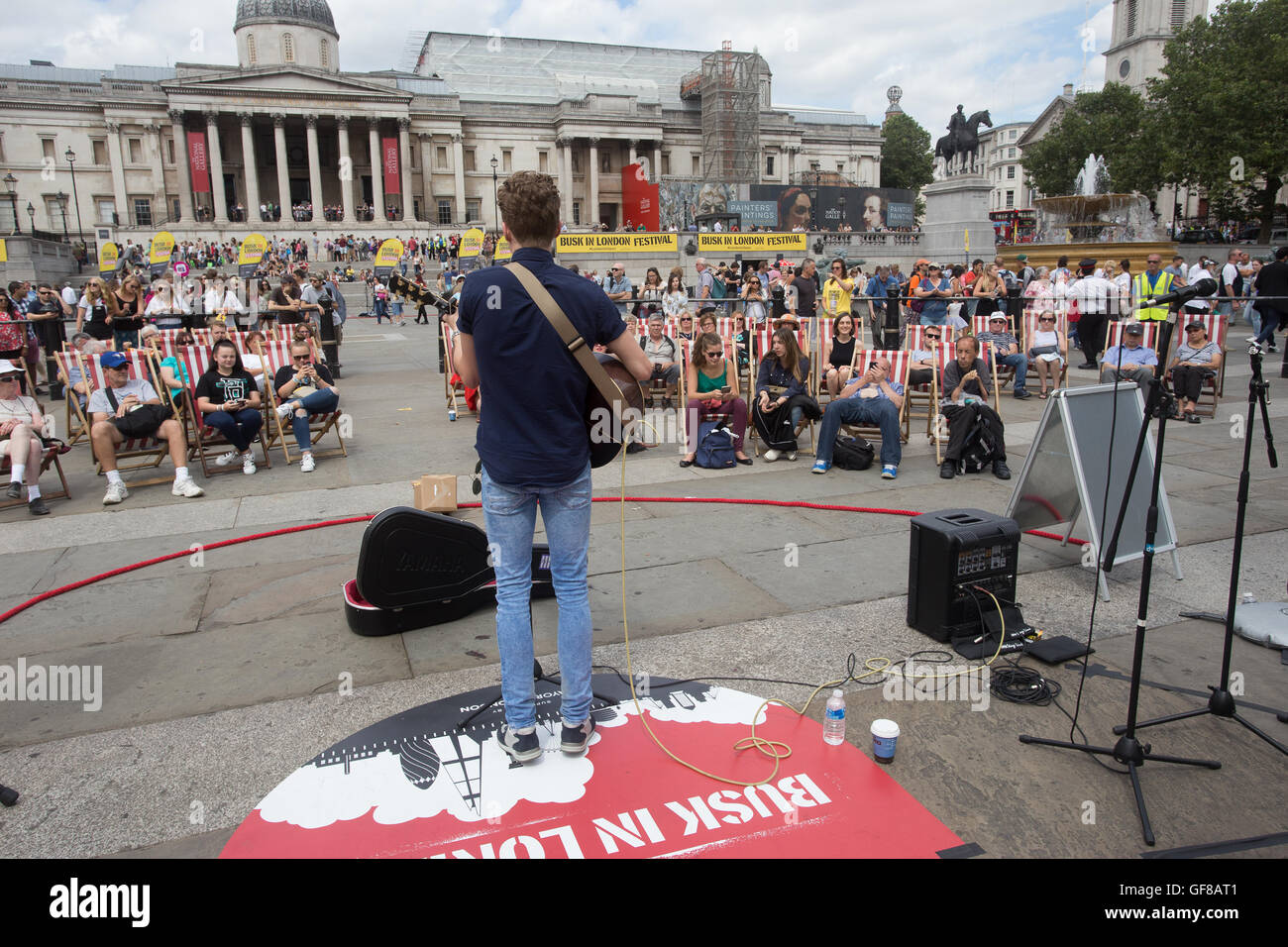 Busking Festival Trafalgar Square London England UK Europe Stock Photo ...