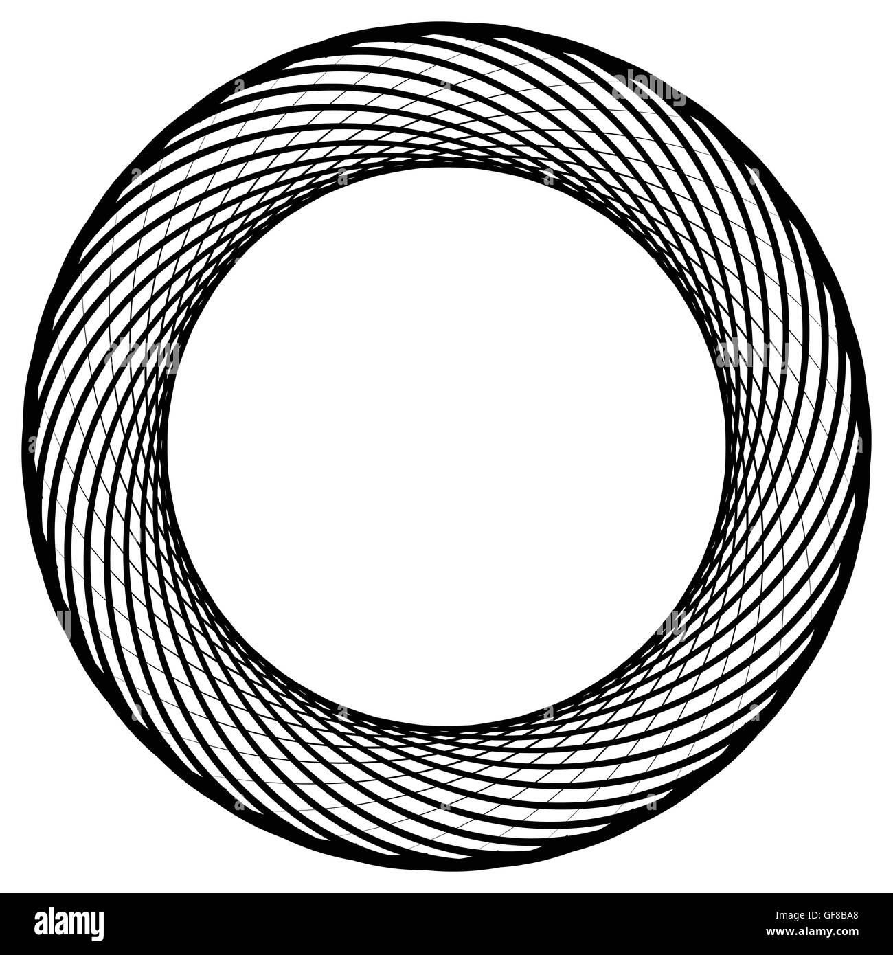 Circular element made of radial lines. abstract geometric shape Stock ...