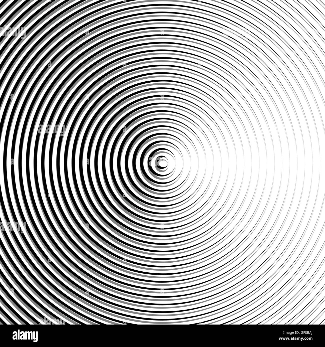 Circular ripple pattern, concentric circles, rings abstract geometric ...