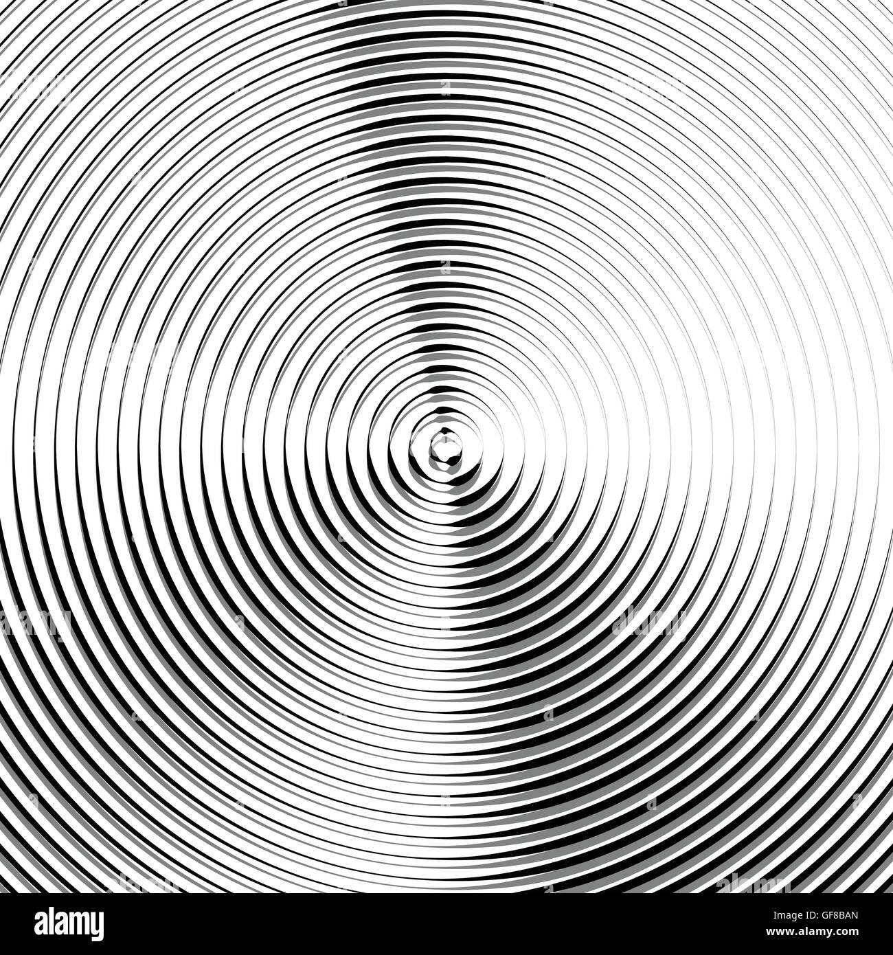 Circular ripple pattern, concentric circles, rings abstract geometric ...