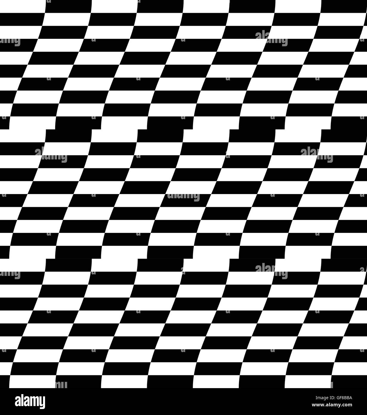 Repeatable distorted pattern with rectangles, black and white texture ...
