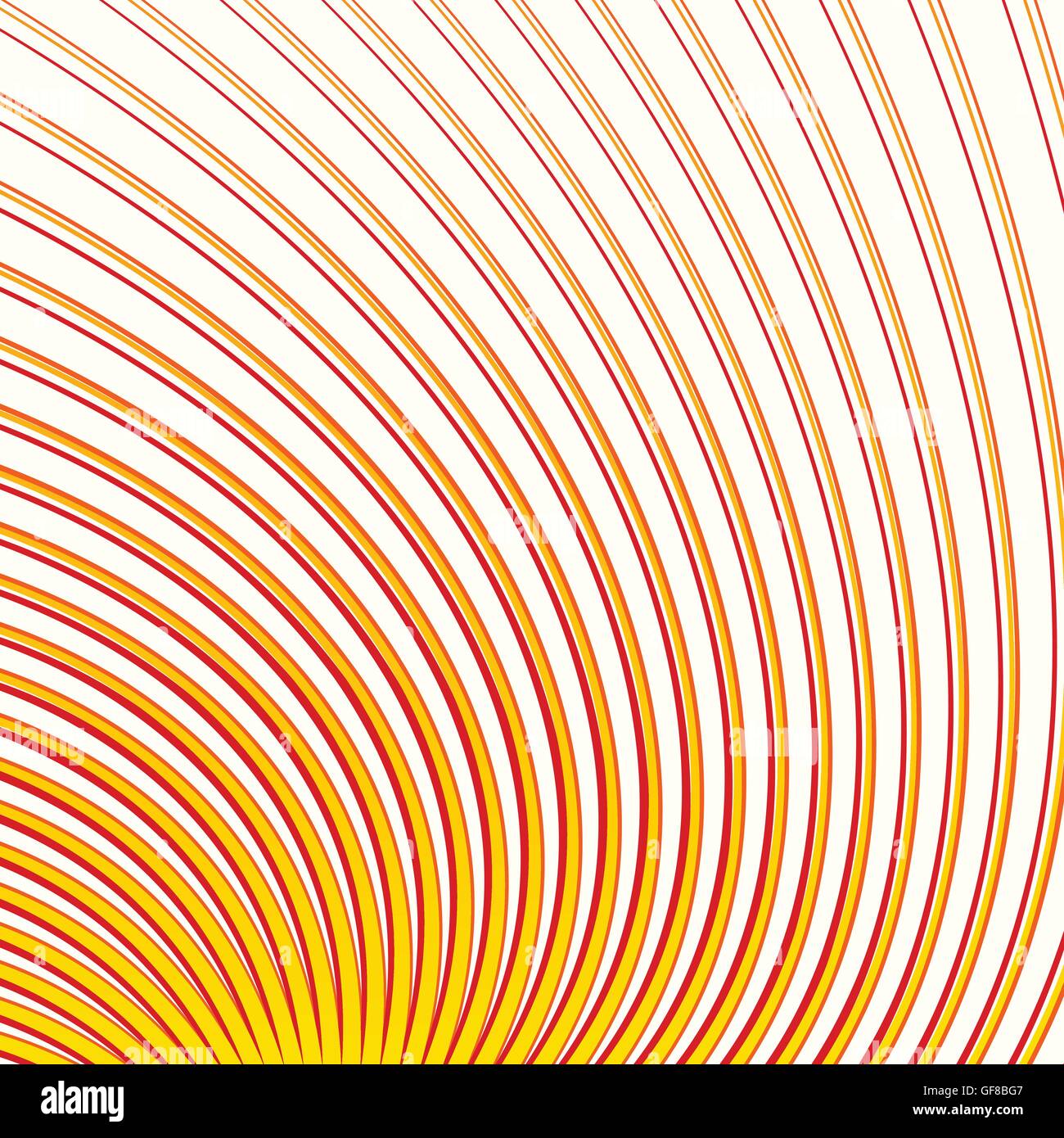 Swirl, spiral tricolor background. Radial thin rotating lines Stock ...
