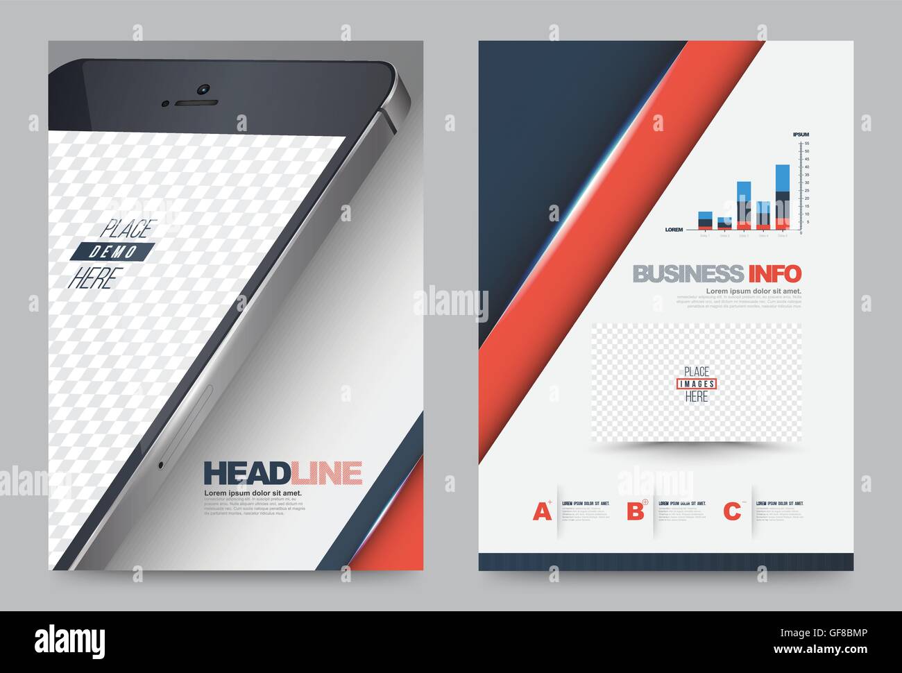 Business annual report brochure flyer design template vector, Leaflet ...